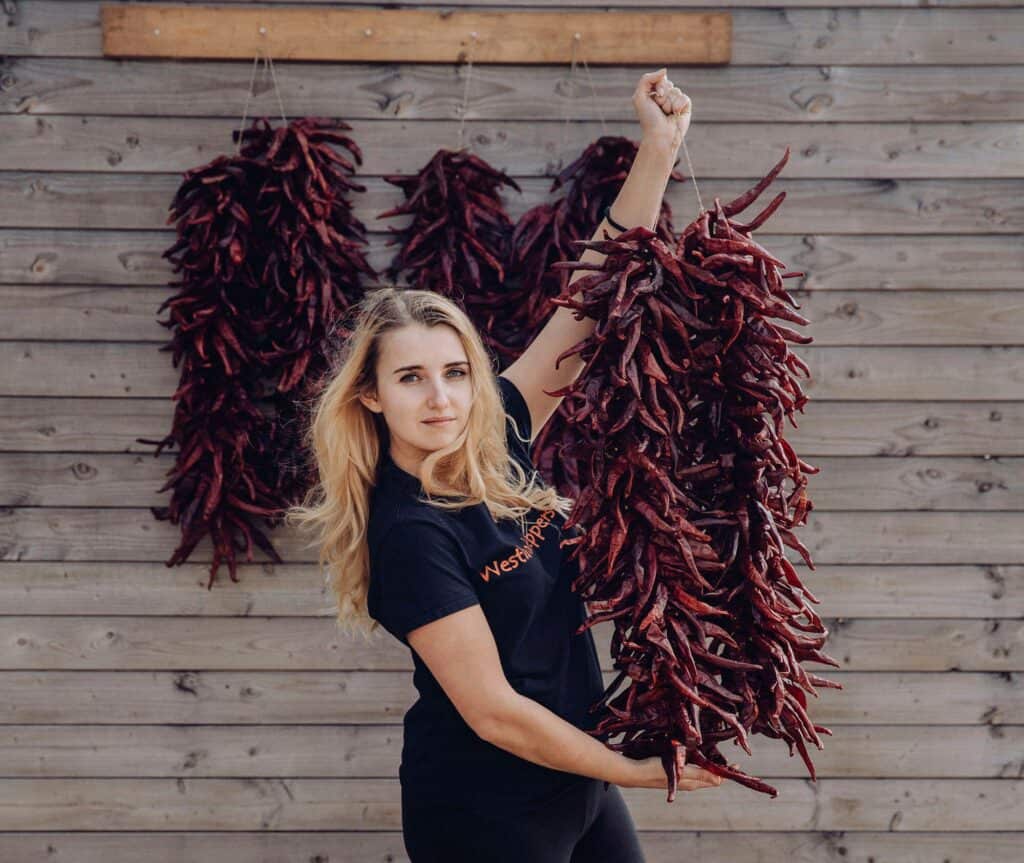 Pepper ristra/ garland - Westlandpeppers