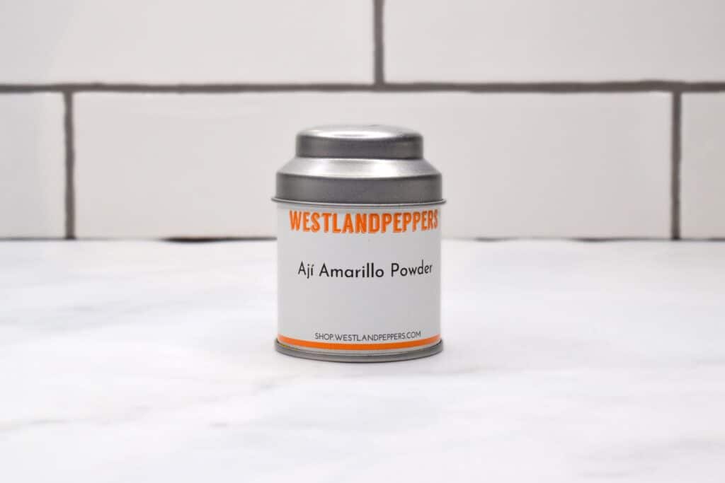 Aji Amarillo chili powder - 30gr -. Westlandpeppers